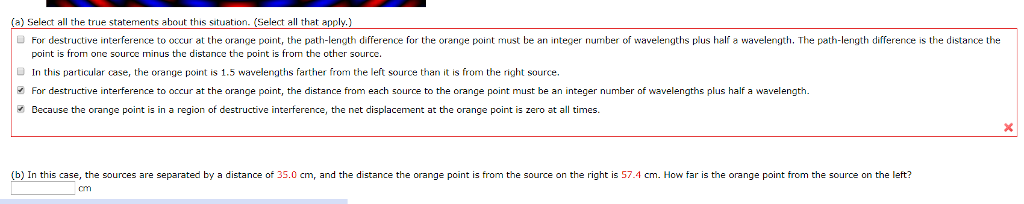 Solved The pattern below is produced by interference between | Chegg.com