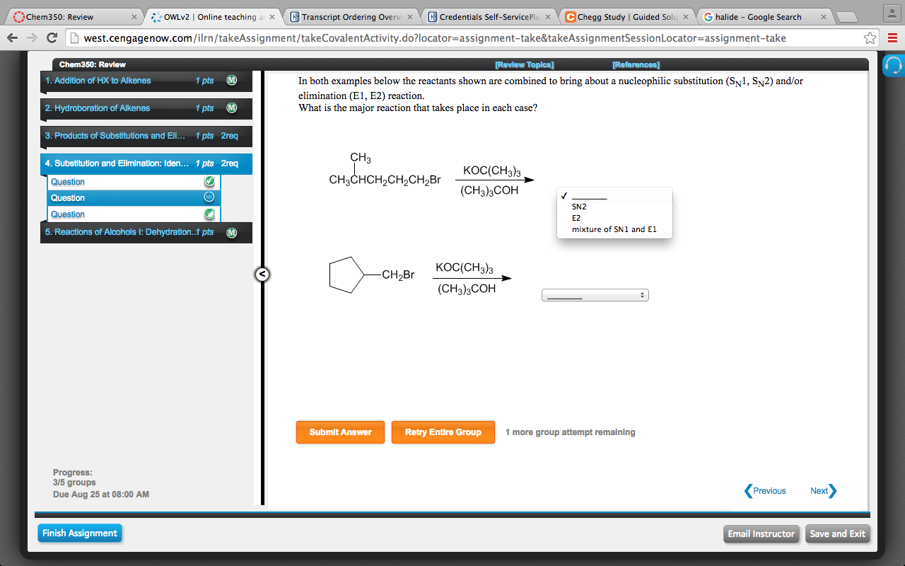Solved In both examples below the reactants shown are | Chegg.com