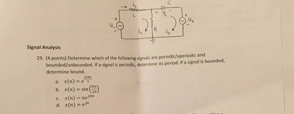 Solved Determine which of the following signals are | Chegg.com