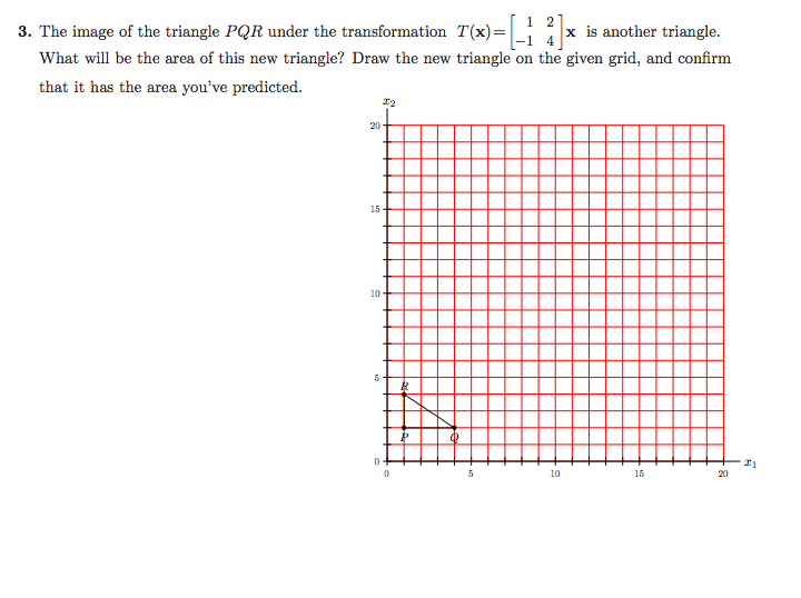 Solved The image of the triangle PQR under the | Chegg.com