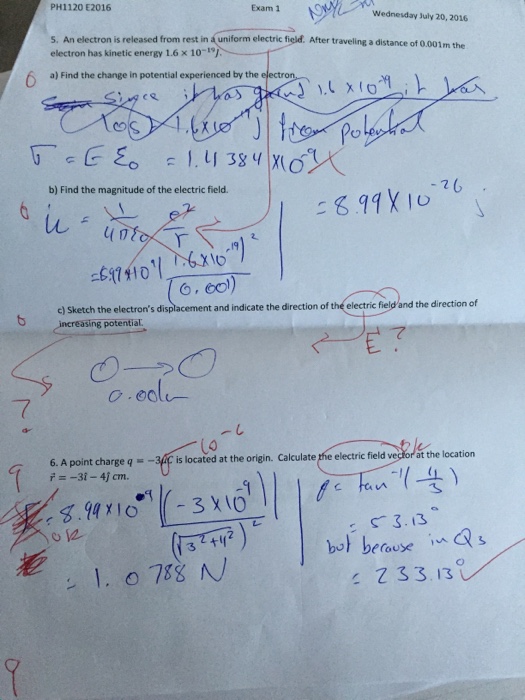 Solved An electron is released from rest in a uniform | Chegg.com