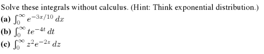 Solved Solve these integrals without calculus. (Hint: | Chegg.com