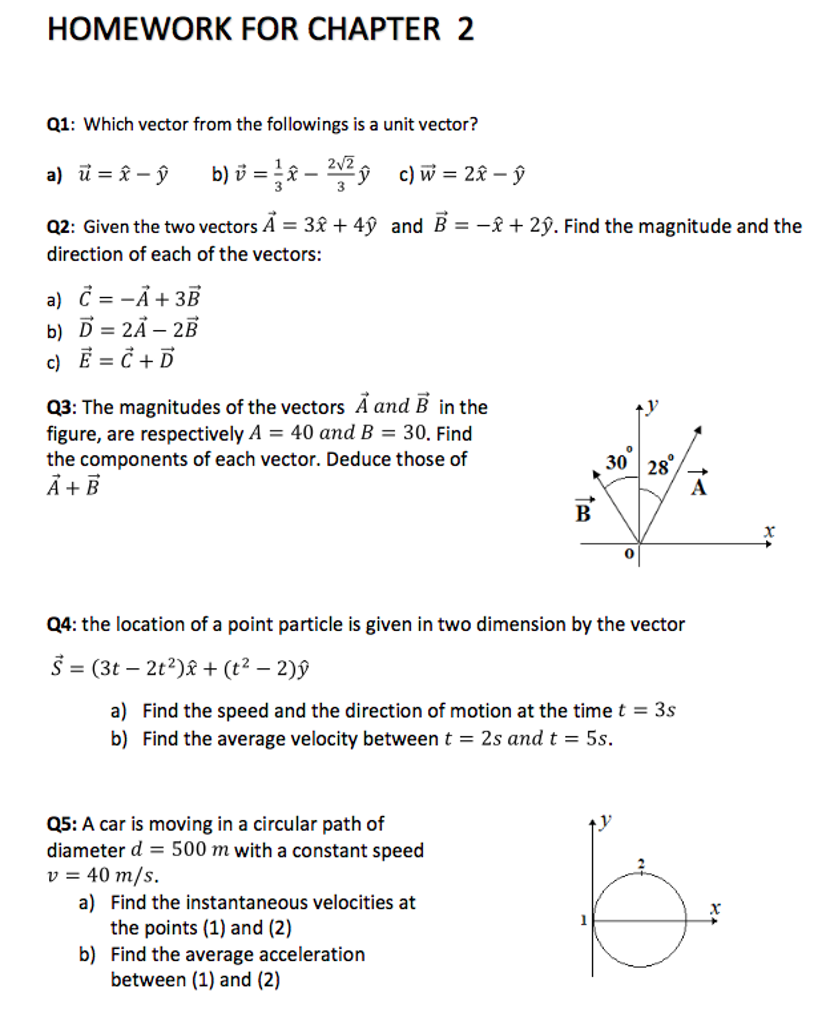 Solved Which vector from the followings is a unit vector? | Chegg.com