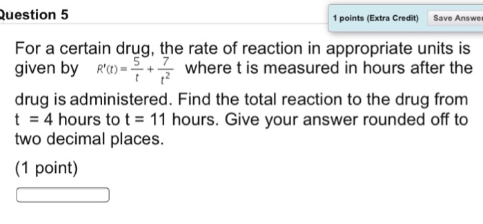 Solved For a certain drug, the rate of reaction in | Chegg.com