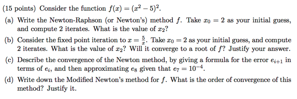 Solved (15 points) (aonicker the fonction f (z) (エ2, 5)". a) | Chegg.com