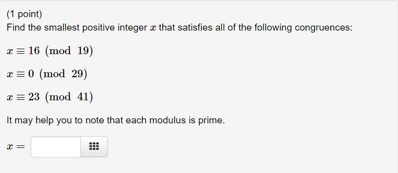 Solved (NUMBER THEORY) Solve the Linear Congruence: | Chegg.com