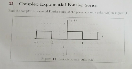 Solved 21 Complex Exponential Fourier Series Find the | Chegg.com