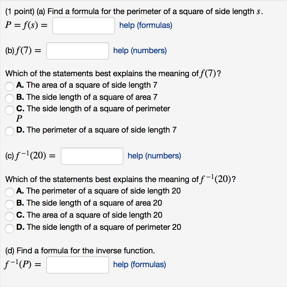 Square Perimeter Formula