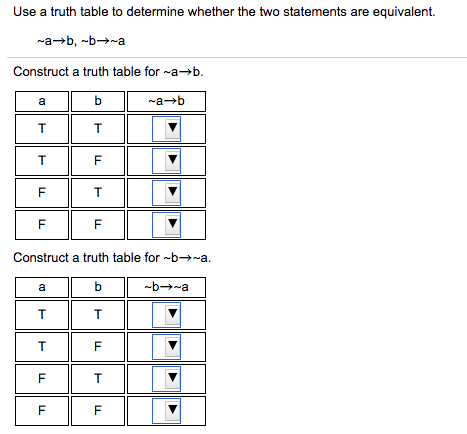 Solved Use a truth table to determine whether the two | Chegg.com
