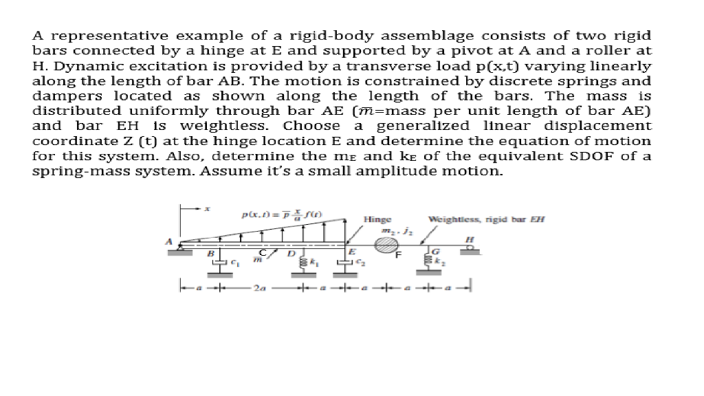 Solved A representative example of a rigid-body assemblage | Chegg.com