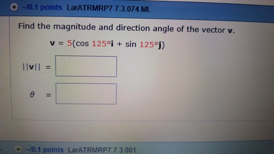 Solved 014. Find the component form and the magnitude of the | Chegg.com