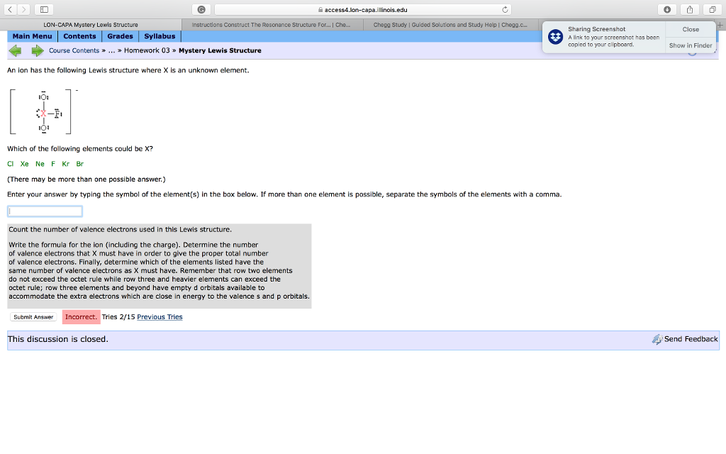 Solved access4.lon-capa. llinois.edu 0山 LON-CAPA Mystery | Chegg.com