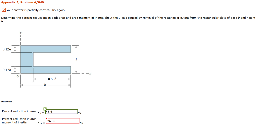 Solved Determine the percent reductions in both area and | Chegg.com