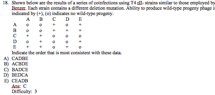 Solved Deletion Mutation Problem: What is the gene order | Chegg.com