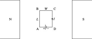 Solved A rectangular coil, with corners labeled ABCD, has | Chegg.com