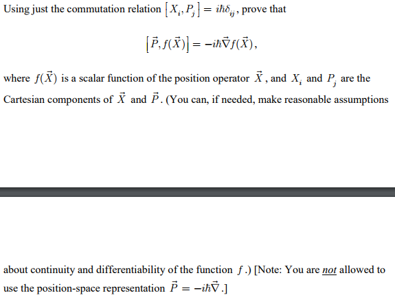 Solved Using just the commutation relation | Xi, 引 = ihi.' | Chegg.com