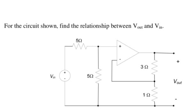 Solved For the circuit shown, find the relationship between | Chegg.com