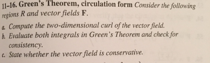 Solved 11-16, Theorem, circulation form Consider the | Chegg.com