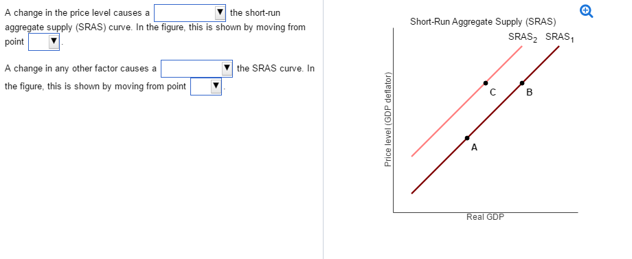 Solved v the short-run A change in the price level causes a | Chegg.com
