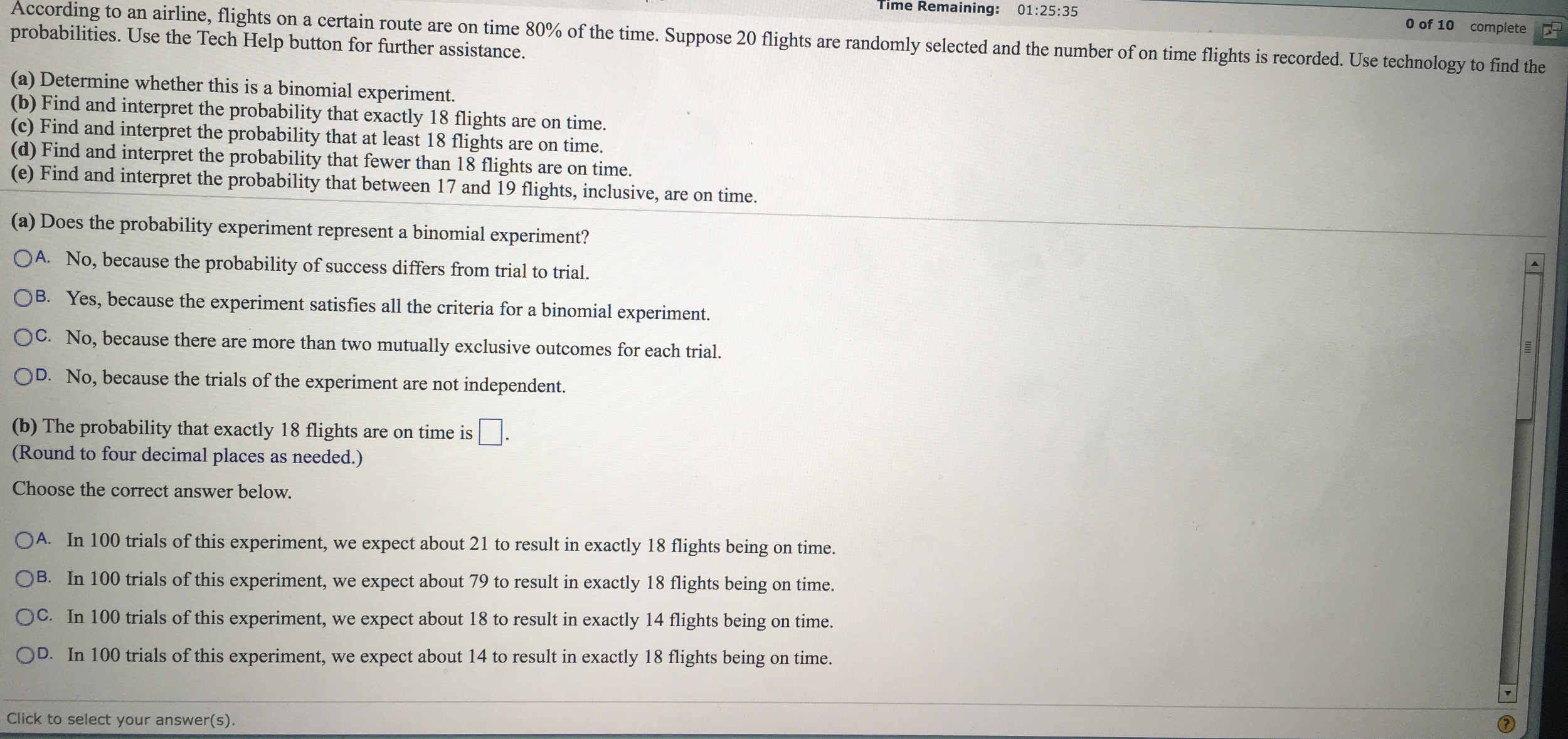 Solved According To An Airline Flights On A Certain Route Chegg solved-according-to-an-airline-flights-on-a-certain-route-chegg