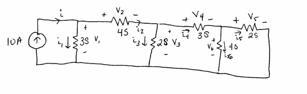 Solved compute i1,v1,v2,v3,v4,v5, i2 , i3, i 4 , i5 the | Chegg.com