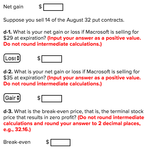 Solved Problem 17-2 Calculating Payoffs Use the option quote | Chegg.com
