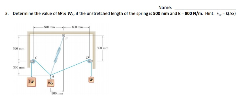 Solved Name: 2. Replace the loading on the beam below with a | Chegg.com