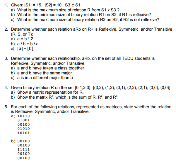 Solved 1. Given: IS1-15, IS21 = 10, S3 c S1 a) What is the | Chegg.com