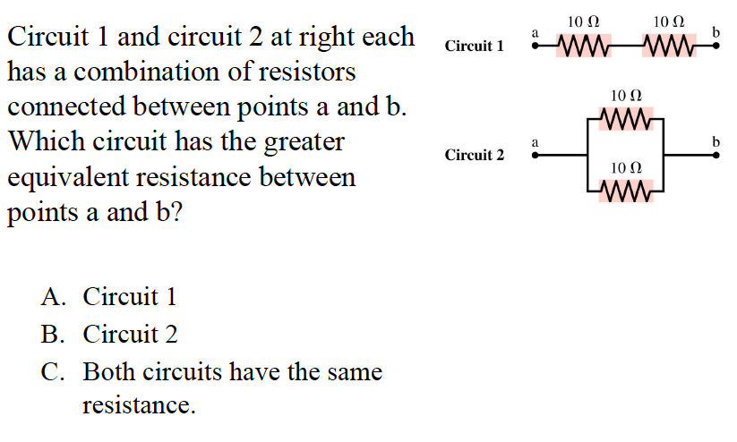 Solved Circuit 1 and circuit 2 at right each has a | Chegg.com