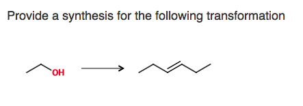 Solved Provide a synthesis for the following transformation | Chegg.com
