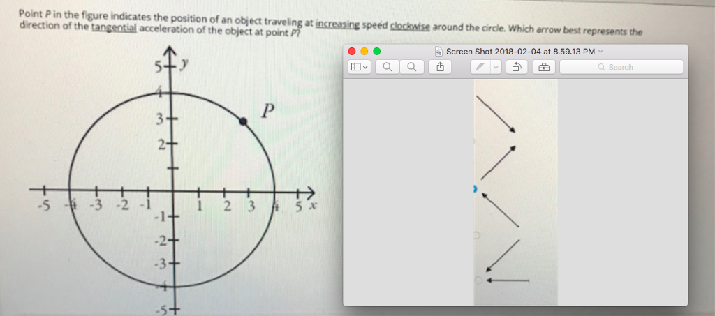 Solved point P in the figure indicates the position of an | Chegg.com