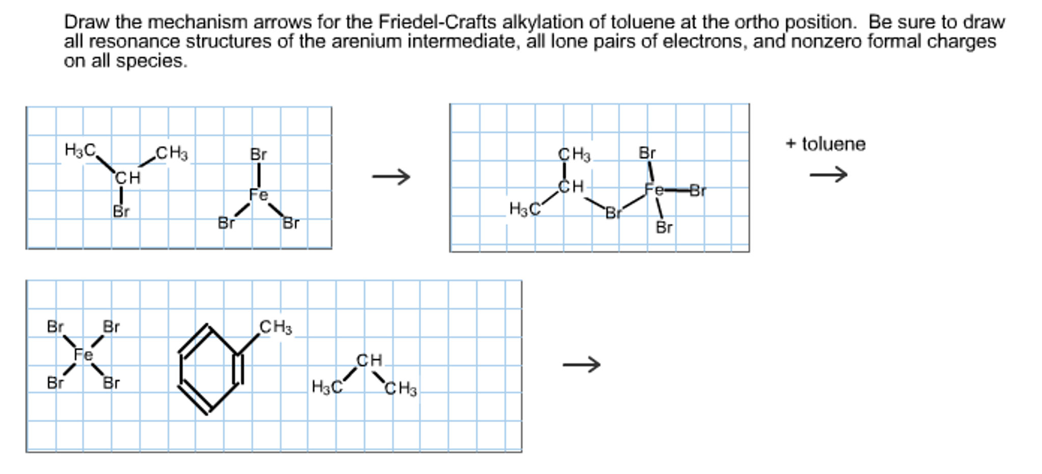 Solved Draw the mechanism arrows for the Friedel-Crafts | Chegg.com