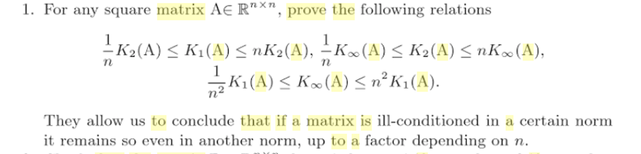For any square matrix A epsilon R^n times n, prove | Chegg.com