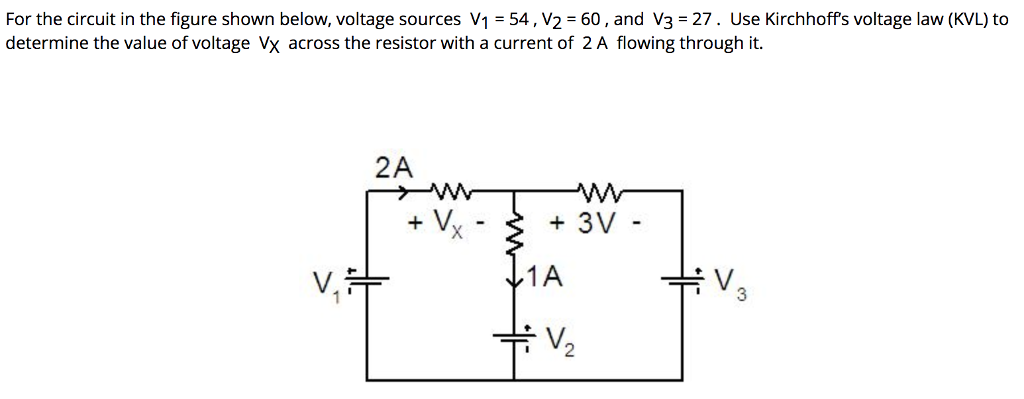 Solved For the circuit in the figure shown below, voltage | Chegg.com