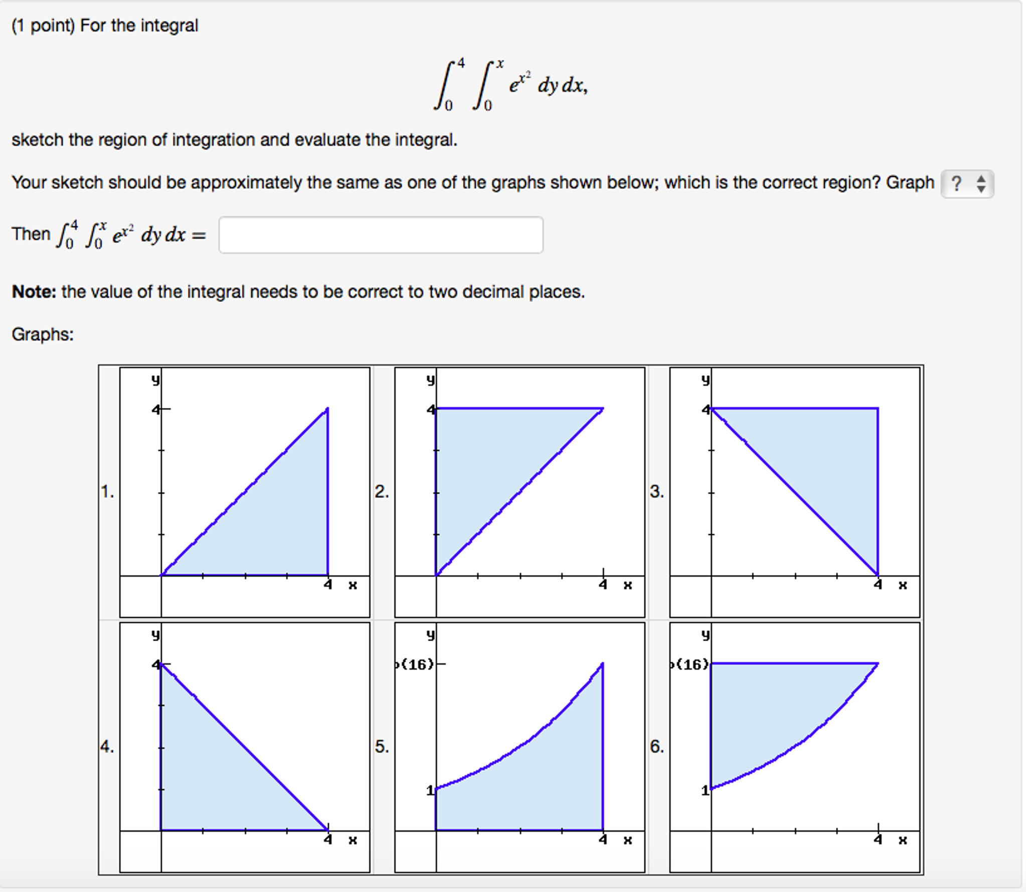 Solved Consider the shaded region in the graph below. Write | Chegg.com