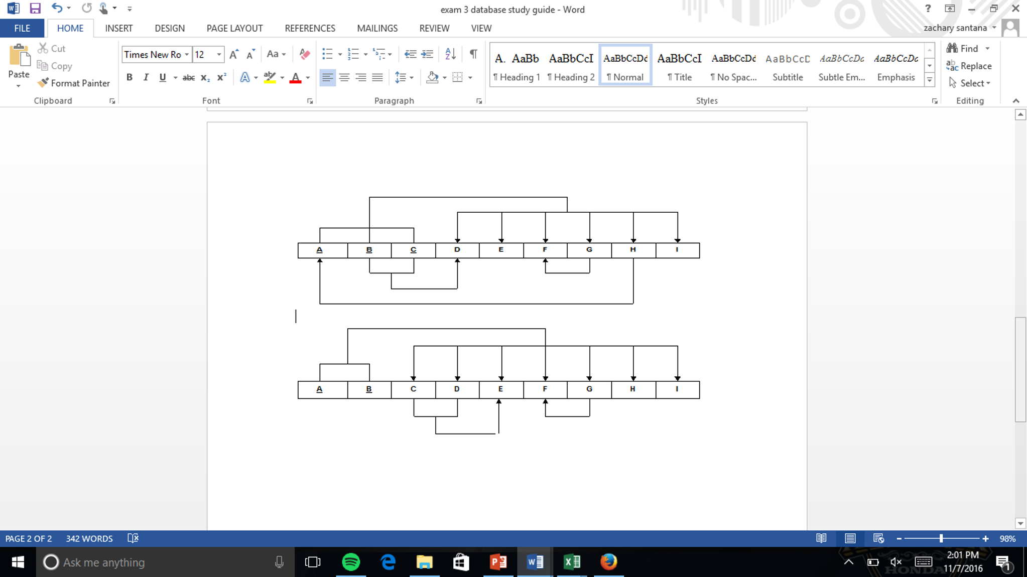 Assume The Following Dependency Diagrams Are In 1nf 