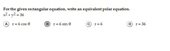 Solved For The Given Rectangular Equation Write An 9922