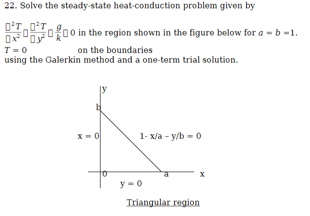 Solved 22 Solve The Steady State Heat Conduction Problem
