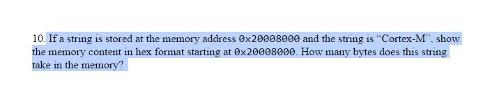 Solved If a string is stored at the memory address 0 times | Chegg.com