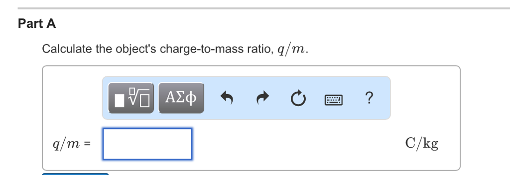 Solved A small object with mass m, charge q, and initial | Chegg.com