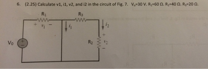 Solved Calculate v1, i1, v2, and i2 in the circuit of Fig. | Chegg.com