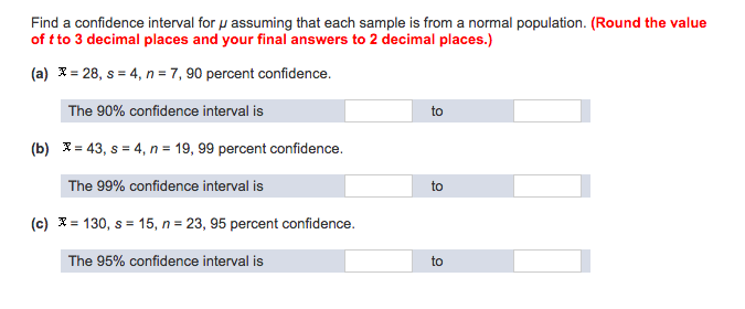 Solved Find a confidence interval for ? assuming that each | Chegg.com