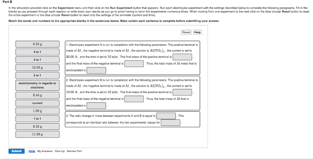 Solved In The Simulation Provided Click On The Experiment 