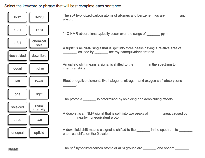Solved Select the keyword or phrase that will best complete | Chegg.com