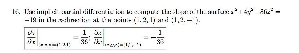 Solved 16. Use implicit partial differentiation to compute | Chegg.com