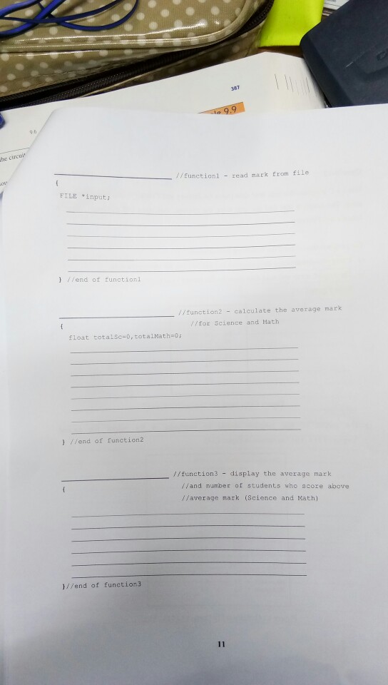 Solved SECTION C: PROGRAMMING QUESTI (30 MARKS) ANSWER TWo | Chegg.com