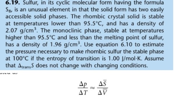 Sulfur, in its cyclic molecular form having the | Chegg.com