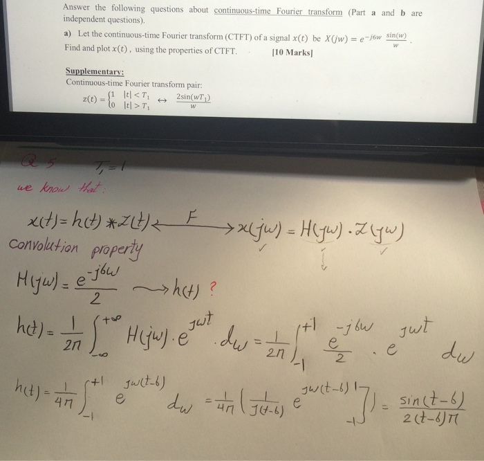 Solved Let the continuous-time Fourier transform (CTFT) of a | Chegg.com