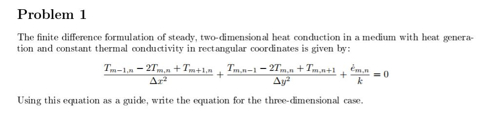 The finite difference formulation of steady, | Chegg.com