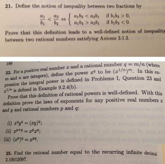 Solved For Problem #21, Axioms 3.1.2 is the trichotomy law, | Chegg.com